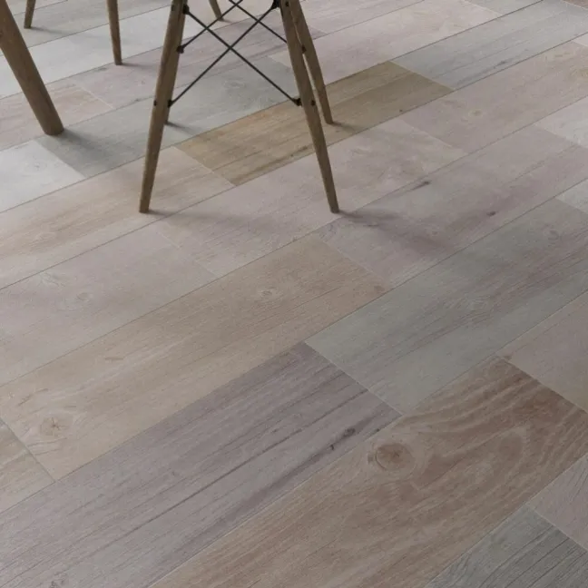 Foresta Grey Mixed Wood Effect Matt Ceramic Floor Tile