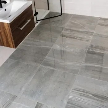 Arizona Anti Slip Grey Stone Effect Porcelain Floor Tile