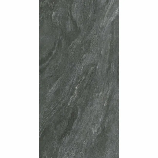 Teide Dark Grey Stone Effect Anti Slip Matt Porcelain Tile