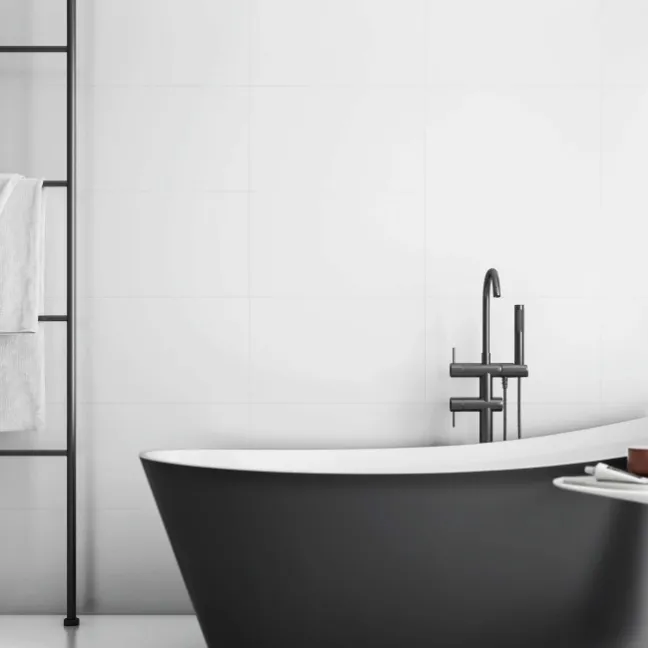 Blanco Flat White Matt Ceramic Wall Tile | Tile Mountain