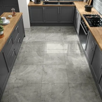 Dalyan Grey Stone Effect Matt Large Porcelain Floor Tile | Tile Mountain