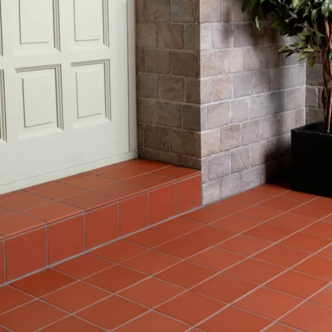 Quarry Terracotta Red Clay Round Edge Matt Floor Tile