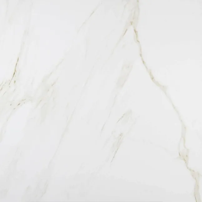 Carrara Gold Gloss Marble Effect Porcelain Floor Tile