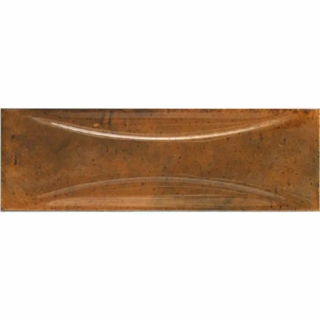 Luma Burnt Orange Gloss Decor Ceramic Wall Tile
