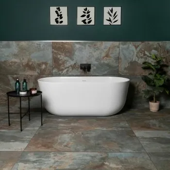 Slate Way Blue Matt Porcelain Wall and Floor Tile | Tile Mountain