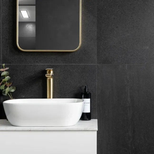 Galaxy Night Black Stone Effect Semi Polished Porcelain Wall and Floor ...