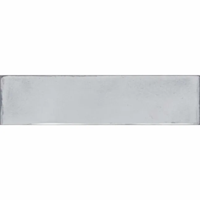 Style Smoke Light Grey Brick Effect Gloss Ceramic Wall Tile