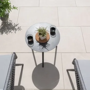 Augusta White Slate Effect Matt Porcelain Large Outdoor Slab Tile ...