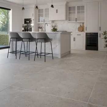 Dalyan Grey Stone Effect Matt Large Porcelain Floor Tile | Tile Mountain