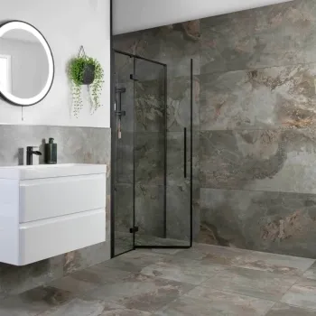 Slate Way Green Matt Porcelain Floor Tiles | Tile Mountain