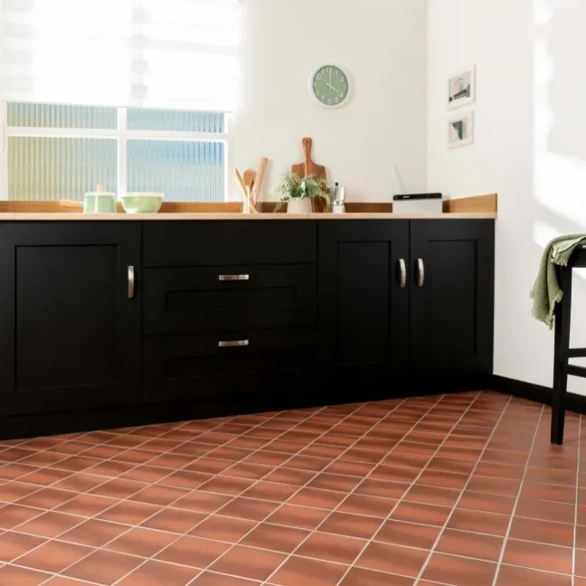 Quarry Terracotta Charred Effect Clay Matt Floor Tile