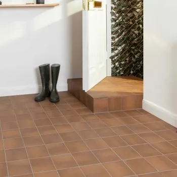 Quarry Terracotta Charred Effect Clay Matt Floor Tile