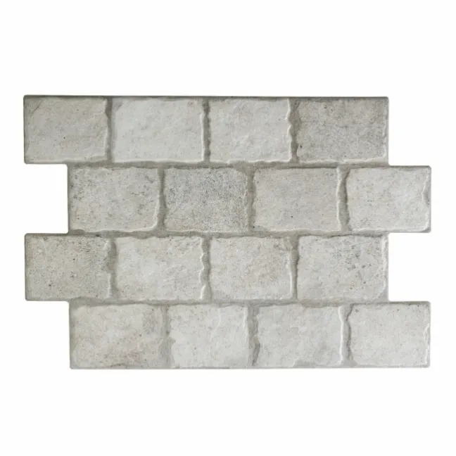 Bologna White Cobblestone Effect Matt Porcelain Wall Tile | TileMountain