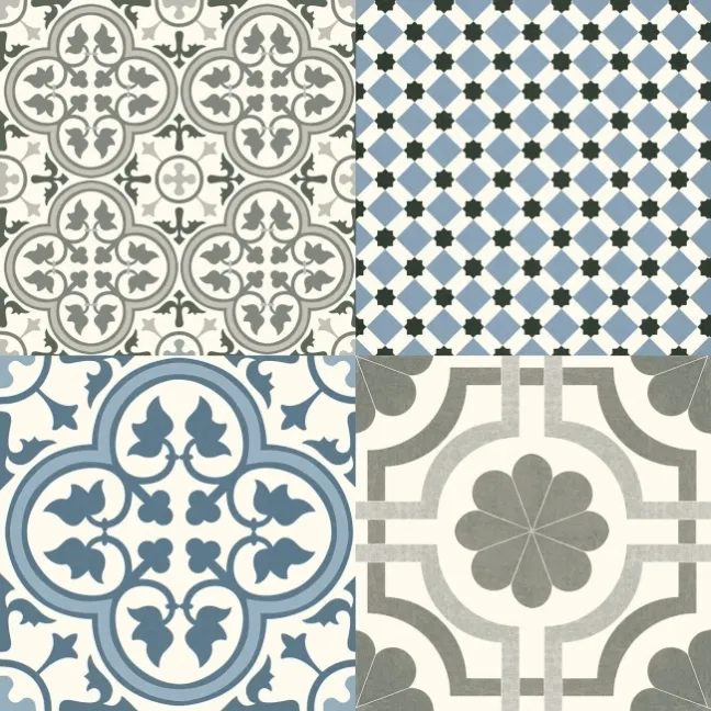 Windsor Multi Patterned Matt Porcelain Wall and Floor Tile