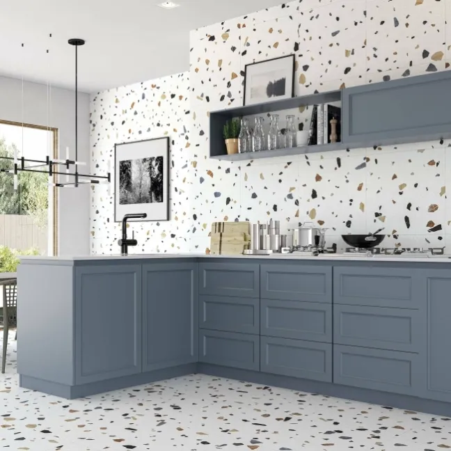 Trend White Terrazzo Multicolour Wall and Floor Tile