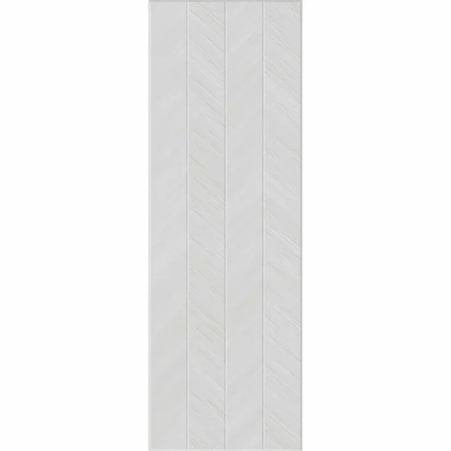 Bercy Chevron Decor Light Grey Concrete Effect Wall Tile