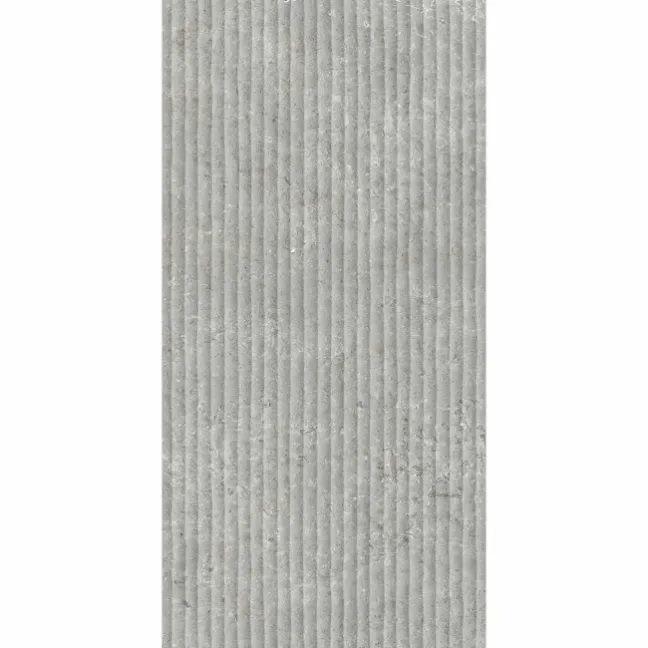 Limestone Effect Decor Grey Matt Ceramic Wall Tile