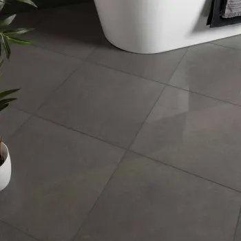 Lounge Light Grey Polished Stone Effect Floor Tiles