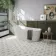 Star Grey Patterned Matt Ceramic Floor Tile | Tile Mountain