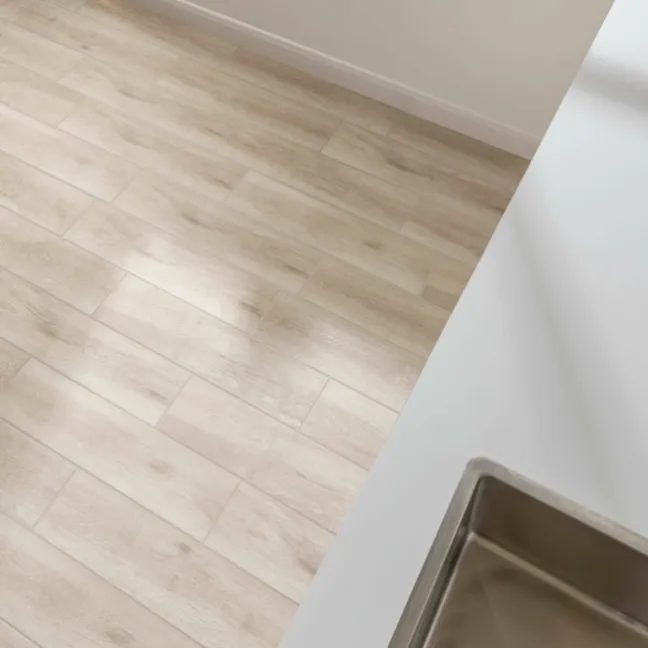 Baron Light Oak Wood Effect Matt Porcelain Floor Tile