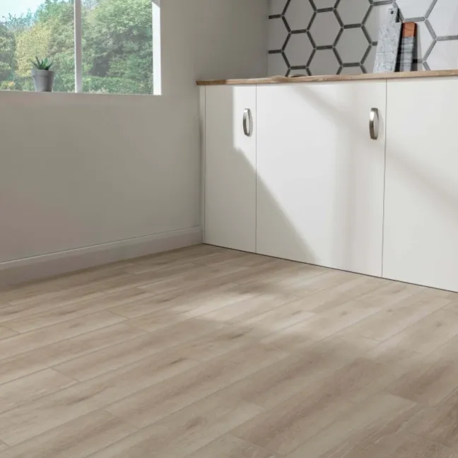 Baron Light Oak Wood Effect Matt Porcelain Floor Tile