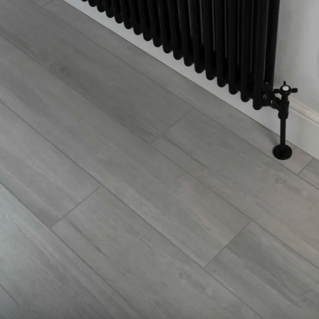 Copenhagen Snow Rectified Wood Effect Porcelain Floor Tile