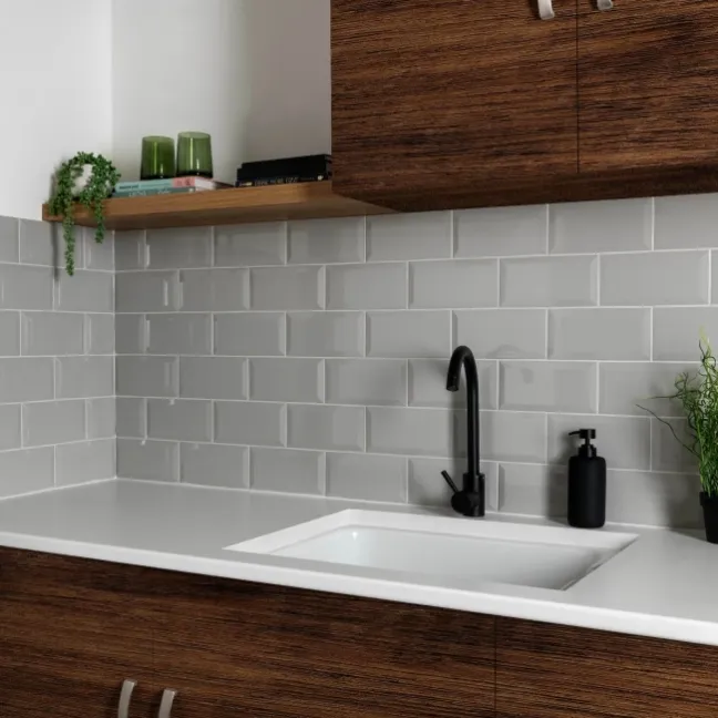 Metro Light Grey Wall Tile Metro Wall Tiles | Tile Mountain