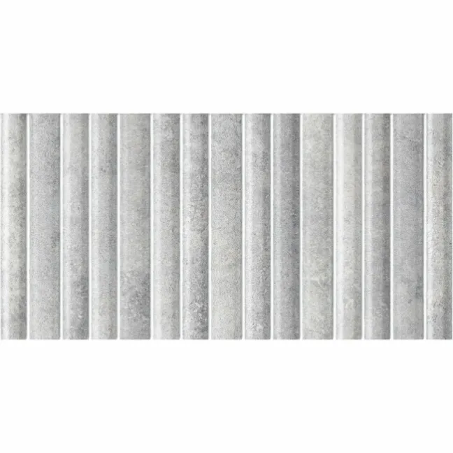 Rubik Smokey Grey Kit Kat Effect Gloss Ceramic Wall Tile