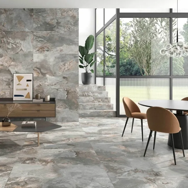 Slate Way Grey Matt Porcelain Floor Tiles | Tile Mountain