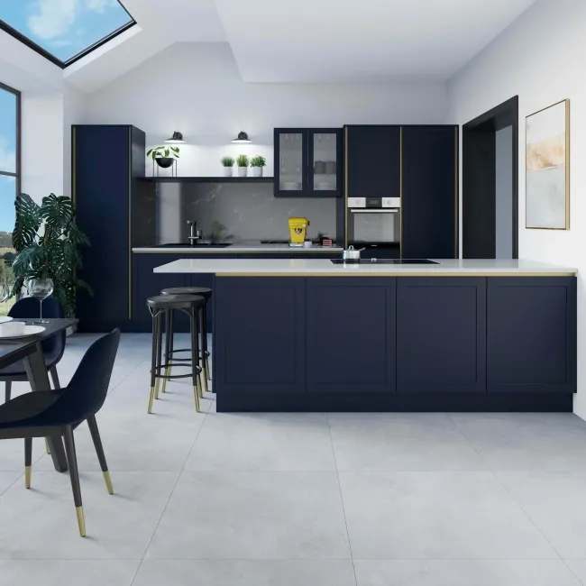 Elconi Light Grey Large Concrete Effect Matt Porcelain Floor Tile ...
