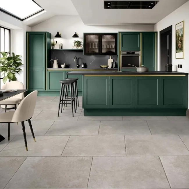 Imperial Grey Chiseled Stone Effect Italian Porcelain Tile