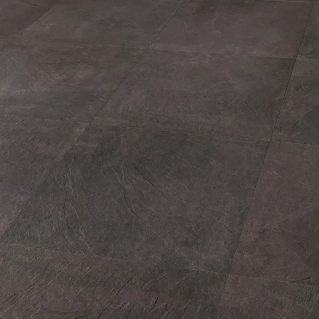 Mustang Black Slate Effect Porcelain Floor Tile