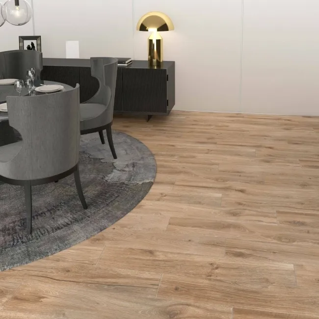 Naturalia Dark Oak Wood Effect Matt Porcelain Floor Tile | Tile Mountain