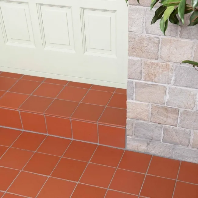 Quarry Terracotta Red Clay Round Edge Matt Floor Tile