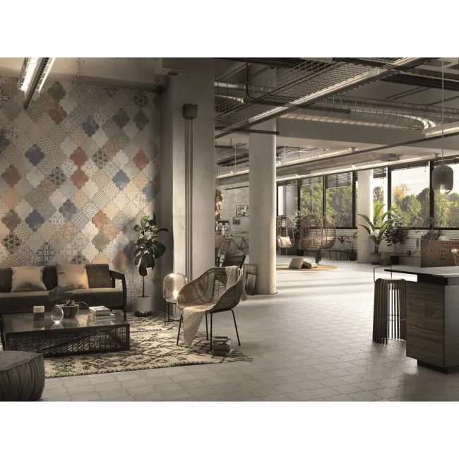 Riga Patchwork Patterned Matt Ceramic Wall & Floor Tiles