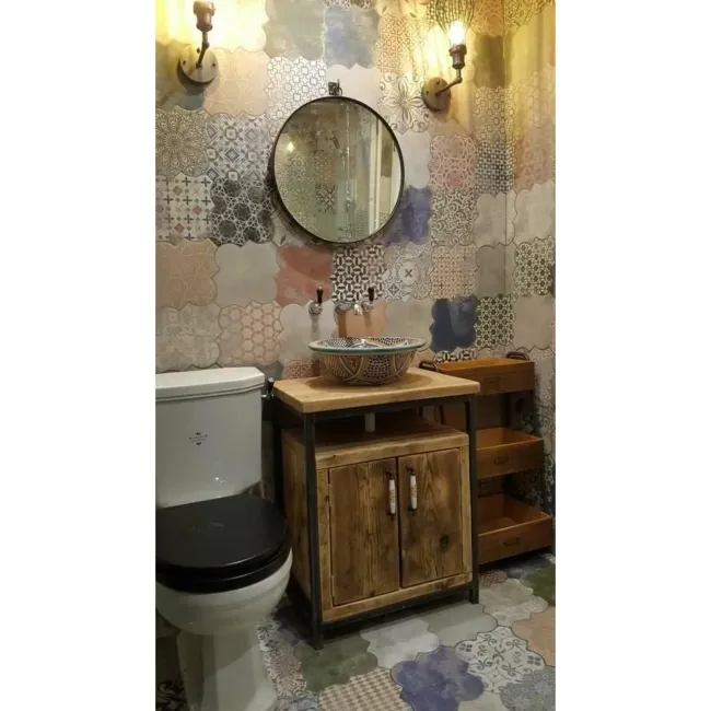 Riga Patchwork Patterned Matt Ceramic Wall & Floor Tiles