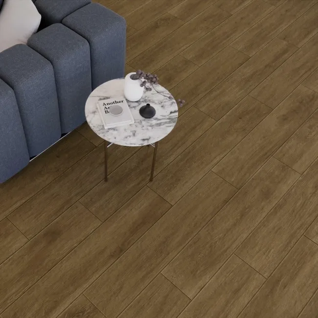 Trunk Dark Oak Wood Effect Anti Slip Porcelain Floor Tile