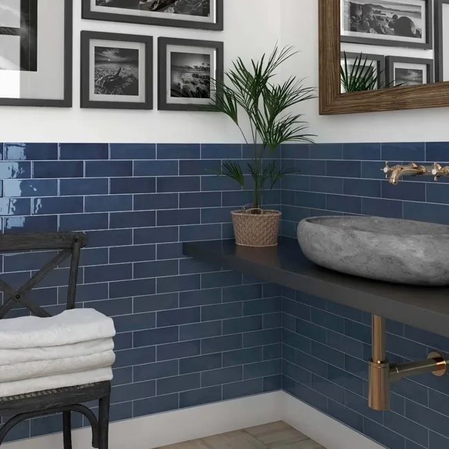 Village Royal Blue Wall Tiles - Tiles from Tile Mountain