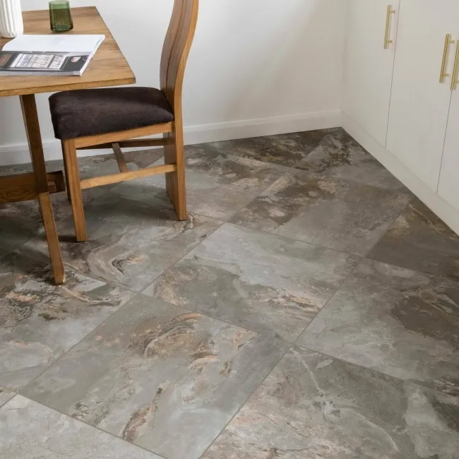 Slate Way Grey Matt Porcelain Floor Tiles | Tile Mountain