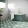 Supernova Green Patterned Matt Vitrified Ceramic Floor Tile