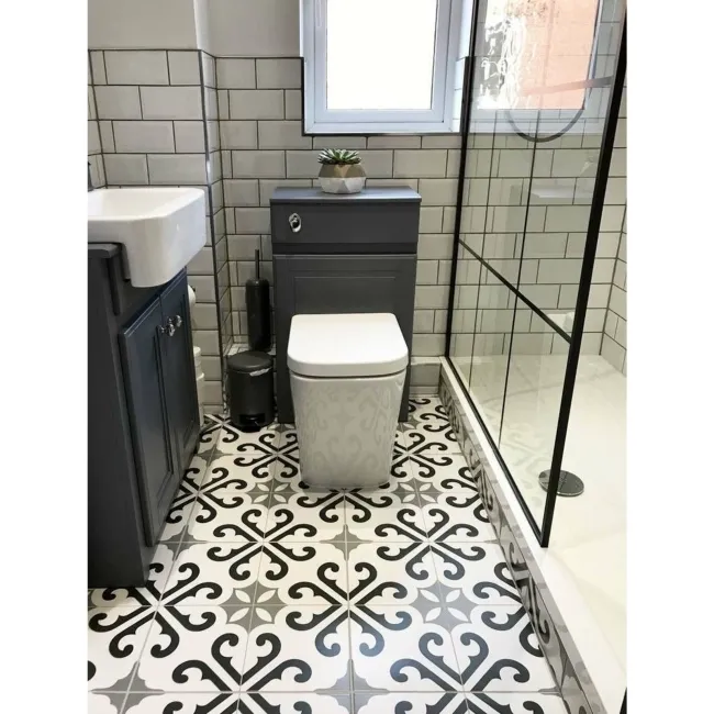 Derby Patterned Matt Porcelain Floor Tile- Tile Mountain