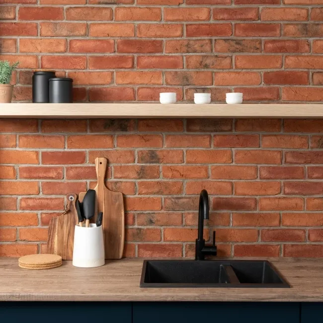 Mixed Red Blend Brick Slips | 15mm | Tile Mountain
