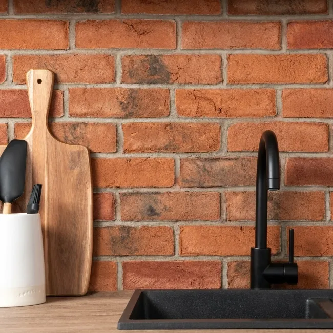 Mixed Red Blend Brick Slips | 15mm | Tile Mountain