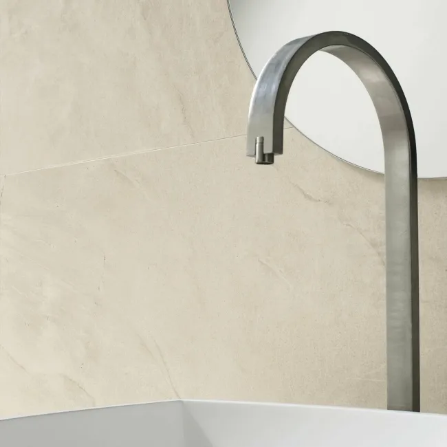 Muse White Italian Polished Porcelain Wall and Floor Tile