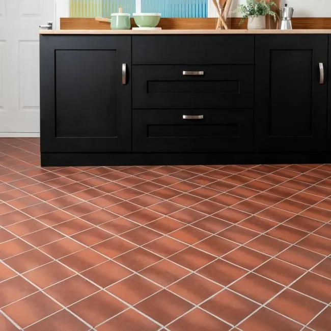 Quarry Terracotta Charred Effect Clay Matt Floor Tile
