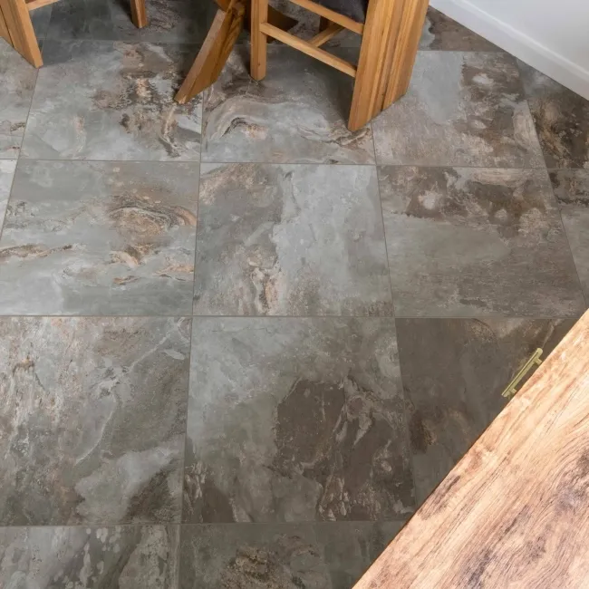 Slate Way Grey Matt Porcelain Floor Tiles | Tile Mountain