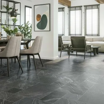 Galaxy Night Black Stone Effect Semi Polished Porcelain Wall and Floor ...