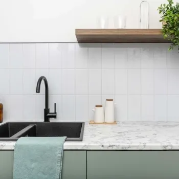 Subway Bevelled White Gloss Ceramic Metro Tile