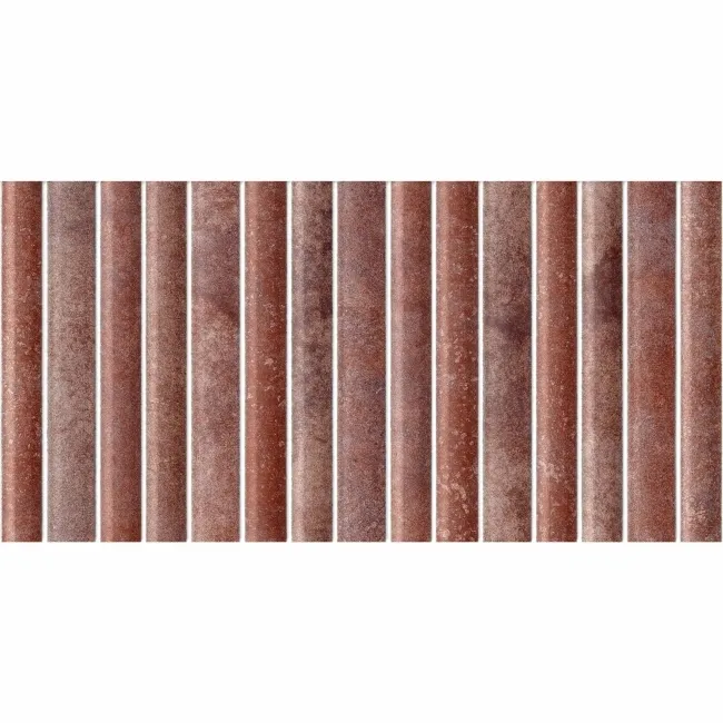 Rubik Garnet Red Kit Kat Effect Gloss Ceramic Wall Tile