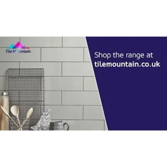 Linear Grey Gloss Wall Tile | Tile Mountain